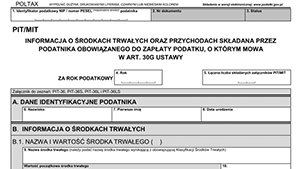 PIT-MIT - Załącznik do PIT-36/36L